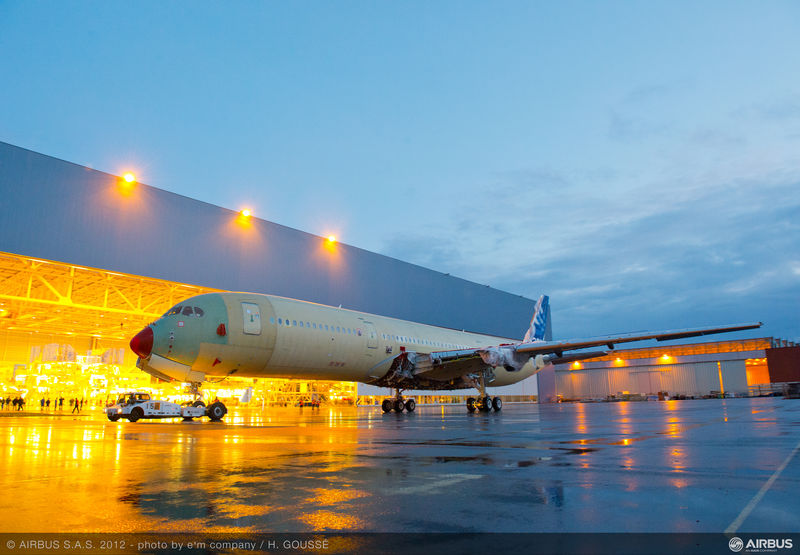 Airbus completes the first flying A350 frame - Economy Class & Beyond