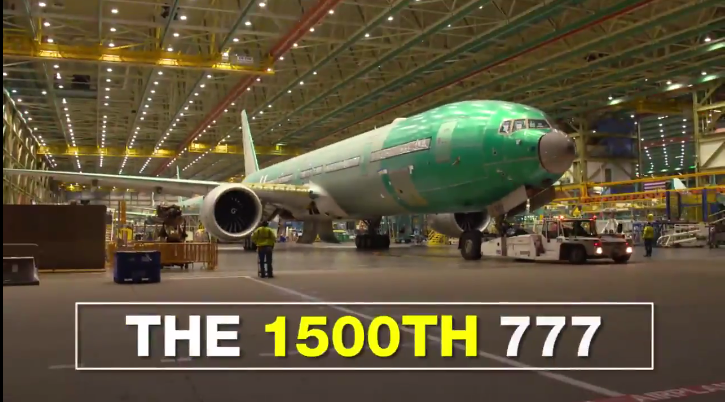 1500th Boeing 777 Built - Economy Class & Beyond