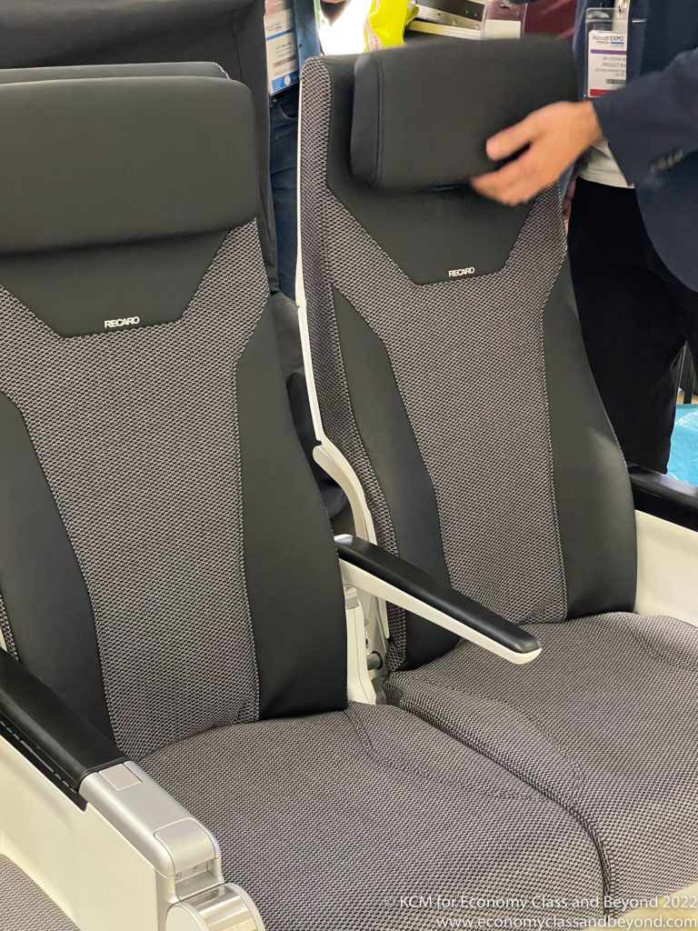 AIX22: Recaro shows off its CL3810 Long Haul Economy Seat, with ...