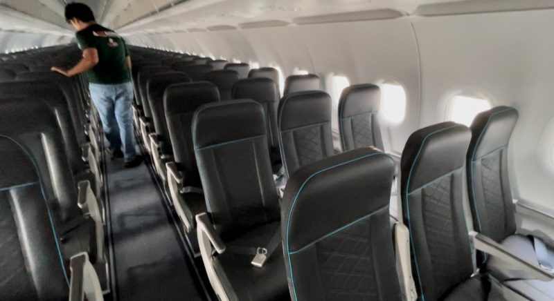 Frontier Airlines unveils of its first Airbus A321neo - Economy Class ...