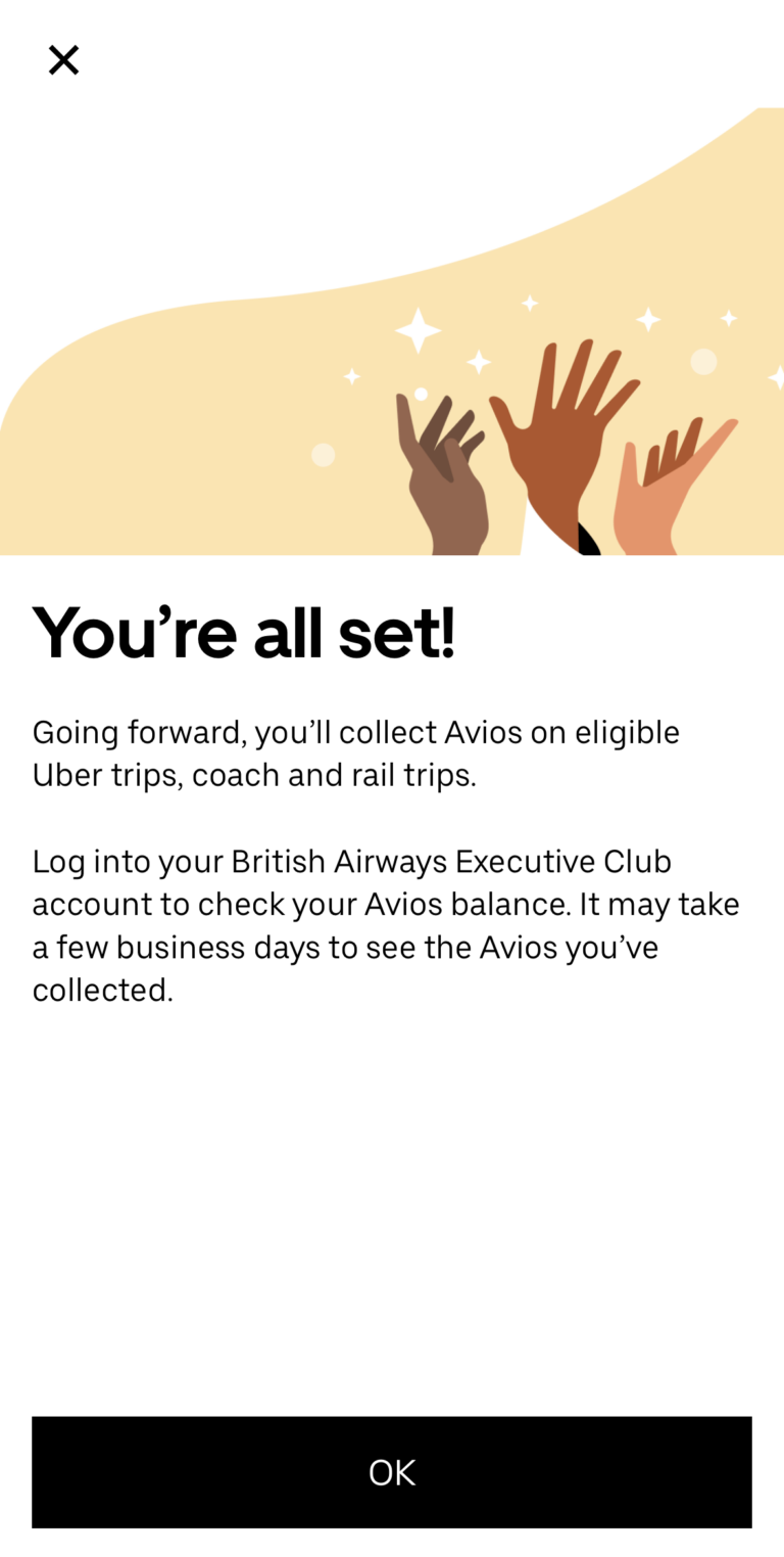 HOWTO: Link Your Uber and British Airways Accounts together to earn ...