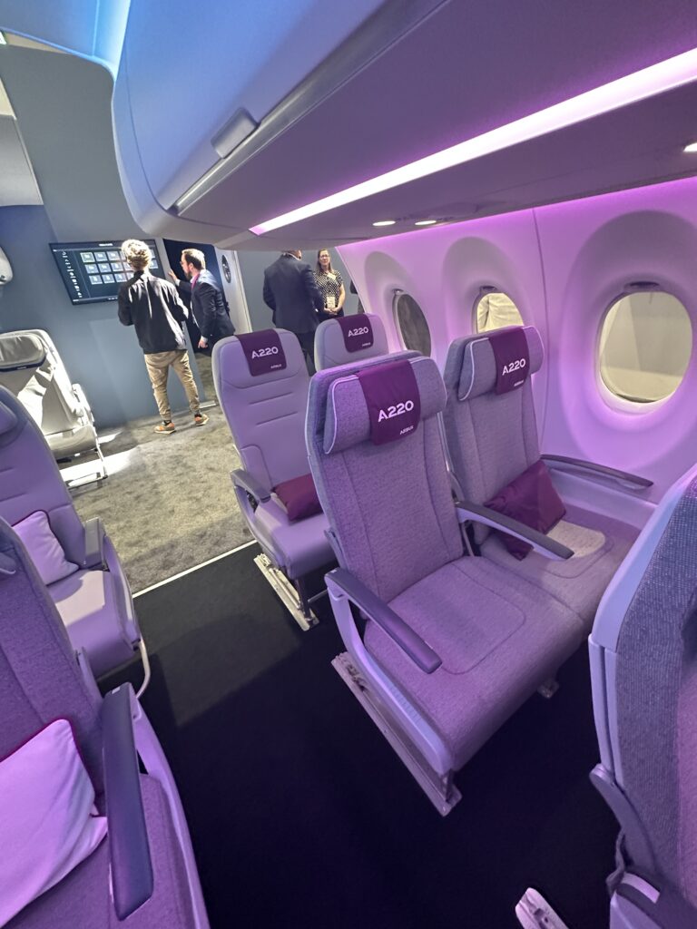 Airbus launches the Airspace Cabin for the Airbus A220 Family - Economy ...