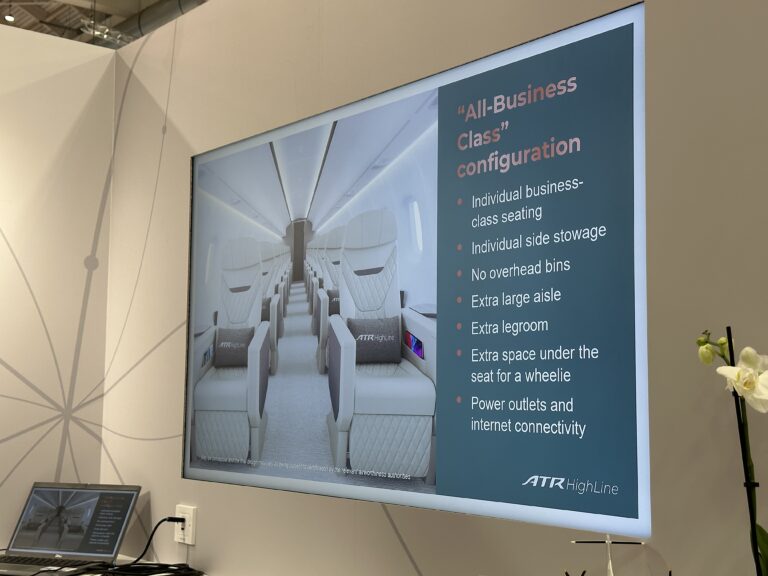 ATR Aircraft unveils new premium cabin options - Introducing ATR ...