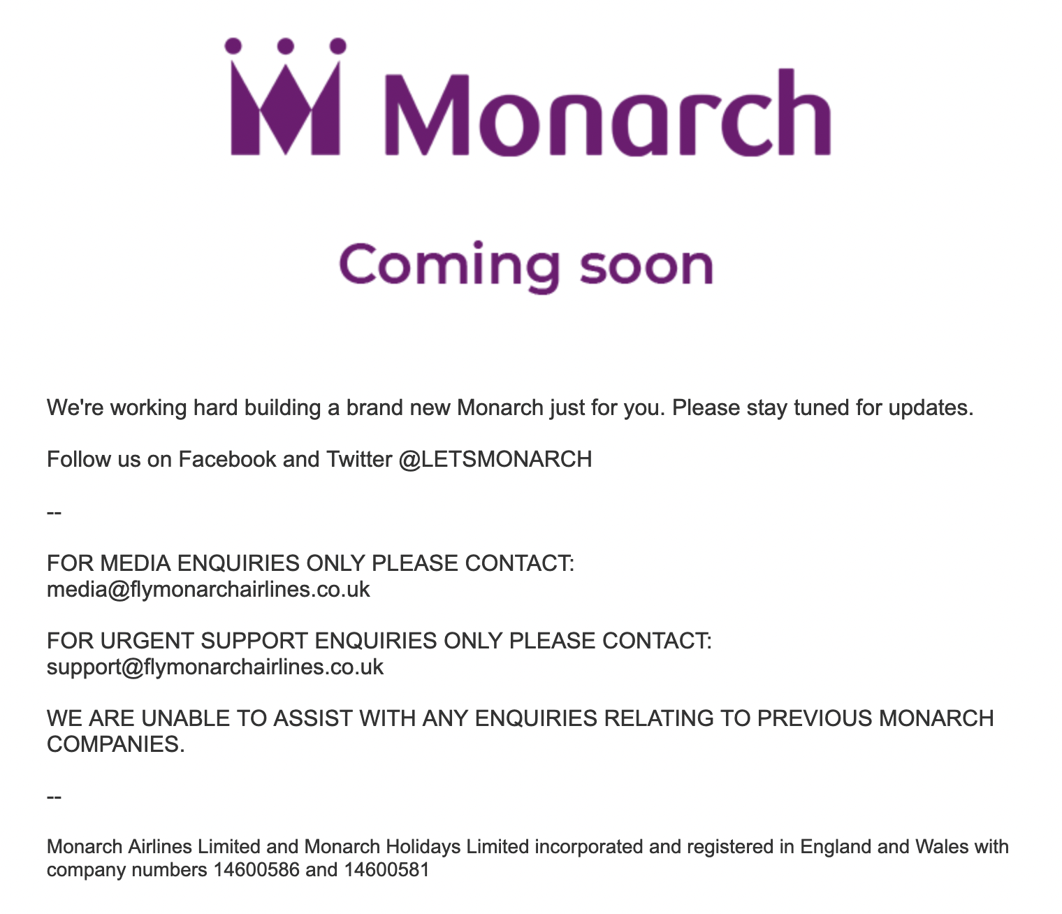 The Return of Monarch Airlines? - Economy Class & Beyond