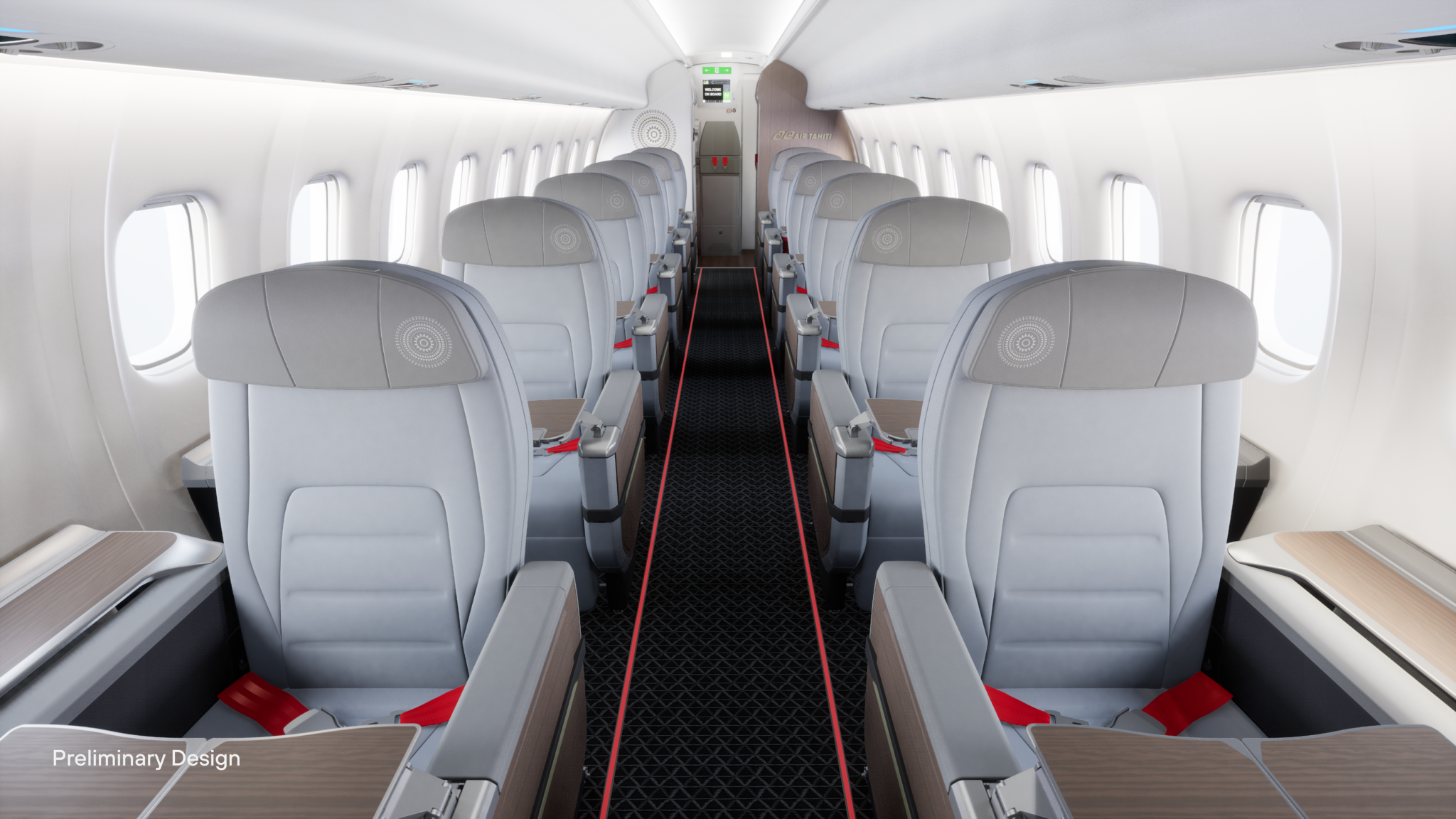 ATR Highline All business cabin for Air Tahiti - Image, ATR - Economy ...