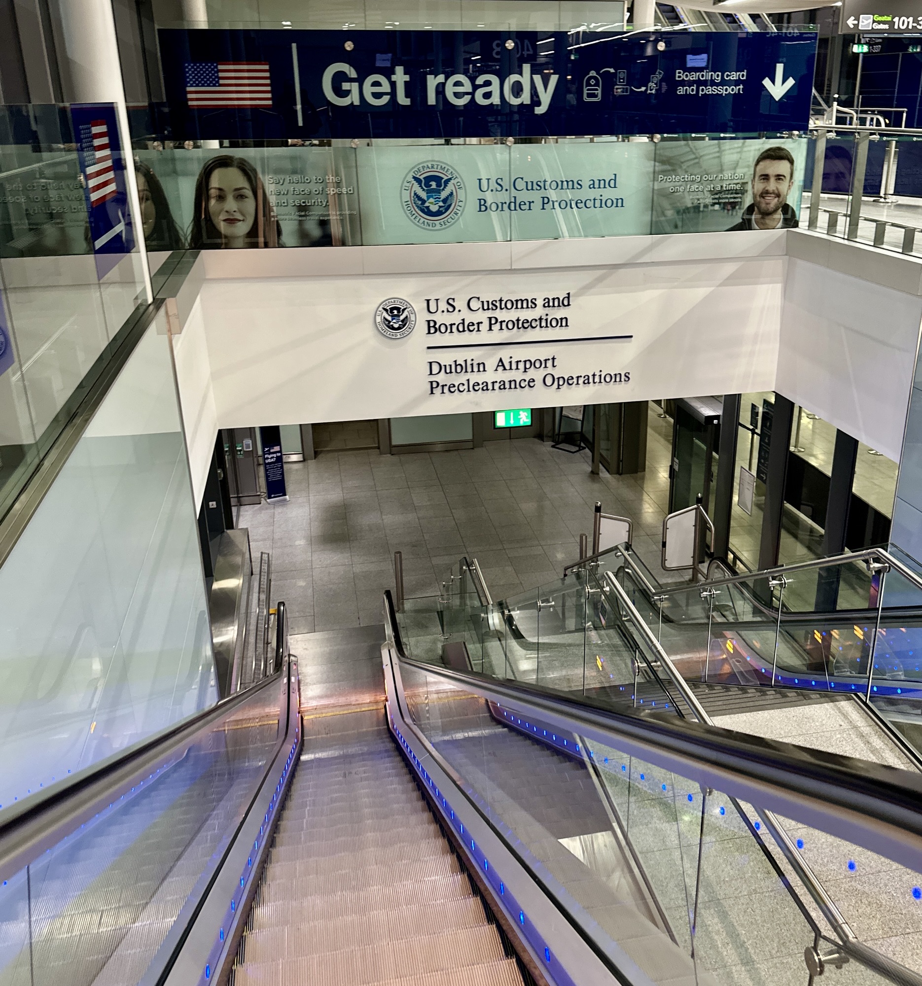 US Preclearance/Passport/Customs control at Dublin Airport - Image ...