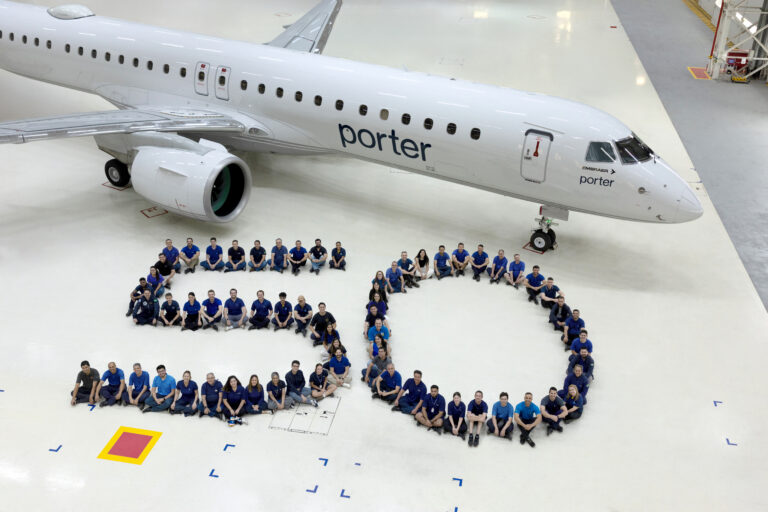 Porter Airlines takes delivery of its 50th Embraer E195-E2 - Economy ...