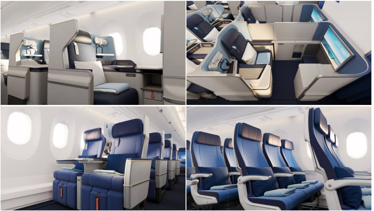 Edelweiss Air unveils its new Airbus A350 interiors - Economy Class ...